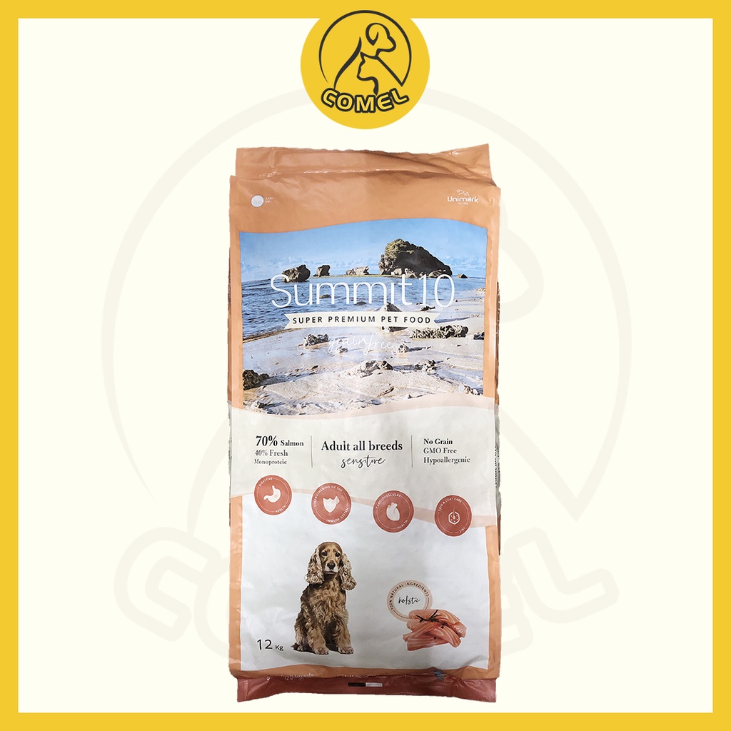 Summit 10 Premium Adult Dog Food Dog Dry Food Salmon Grain Free 12kg ...