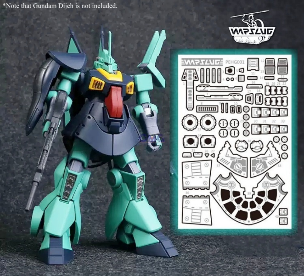 WarslugX Metal Part HG MSK-008 Dijeh Gundam Etching Part HGUC Dijeh ...