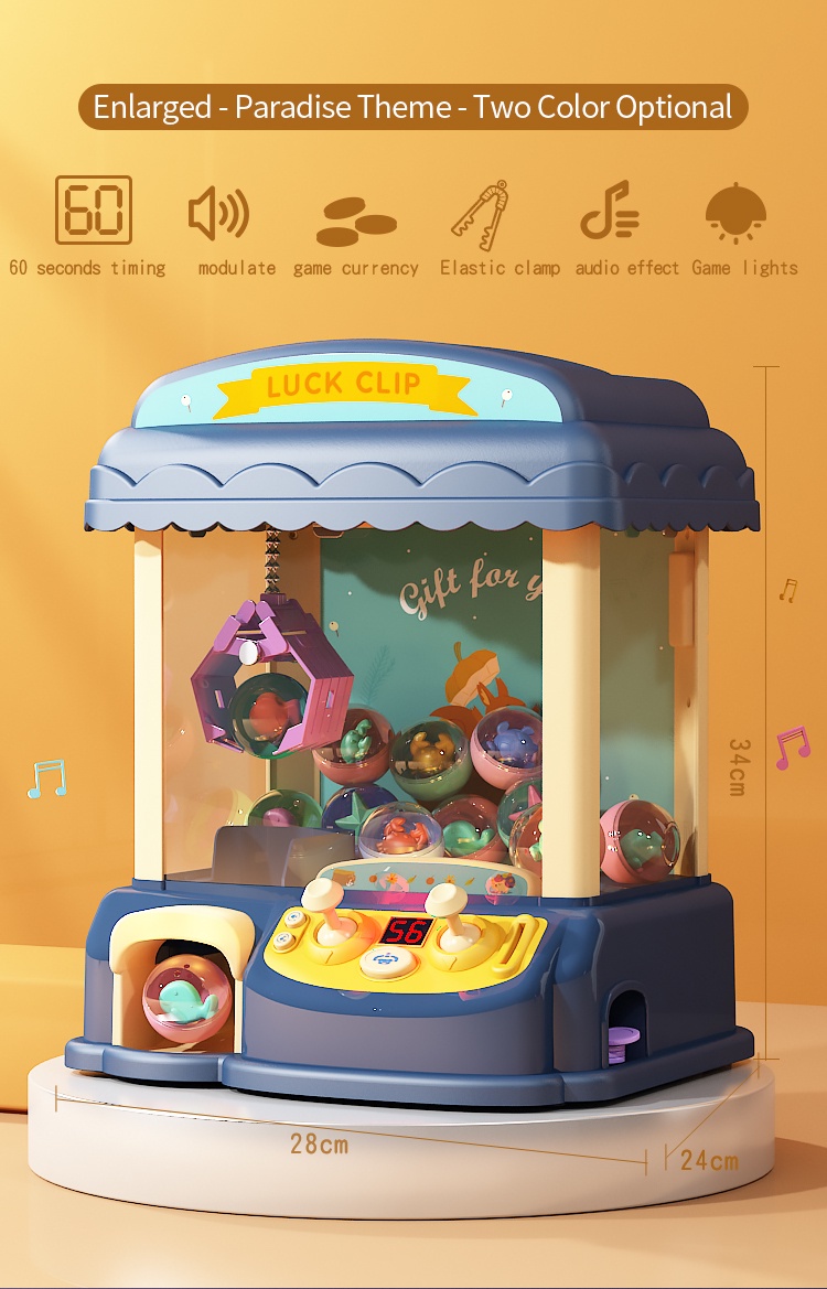 [Qilemeng] Claw Machine Toys Kids Large Machine Vending Machine Toy ...
