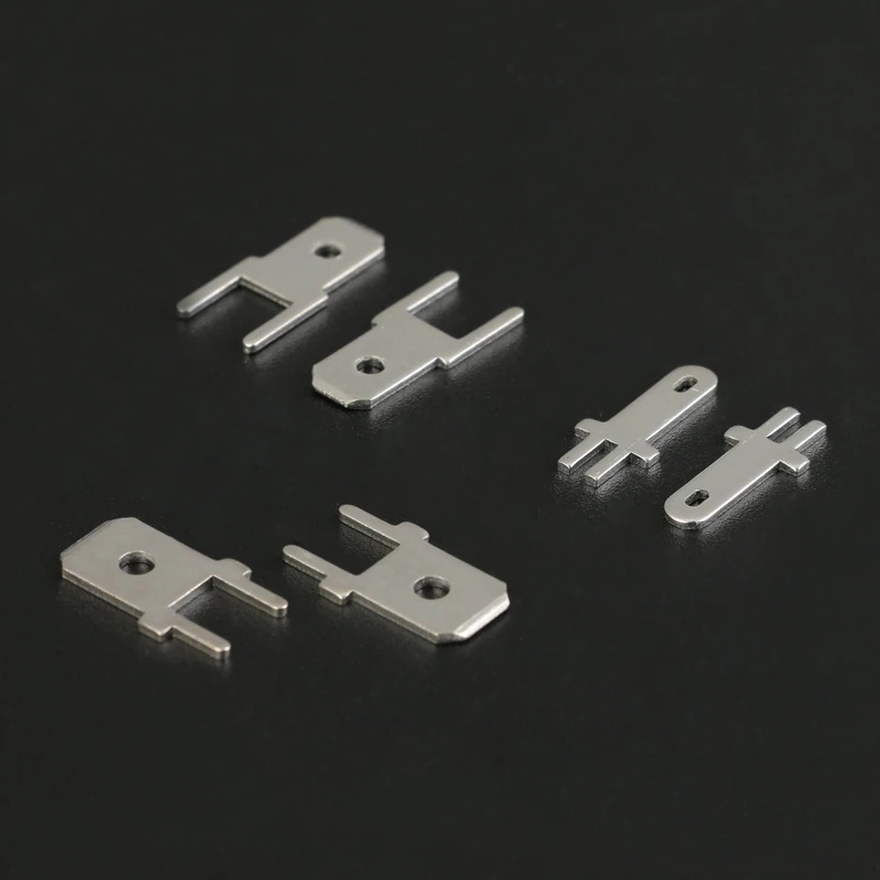 50pcs 2.8/4.8/6.3MM Inserts Plug male Terminal PCB Solder lug thickness ...