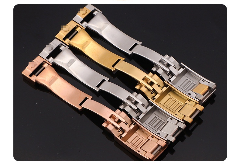 Stainless Steel Fine-tuning Pull Button Clasp For Rolex DAYTONA SUBMARINER GMT Series Buckle ...