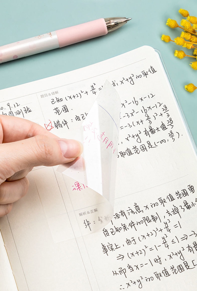 50 pieces/book of simple and transparent sticky notes, plastic ...