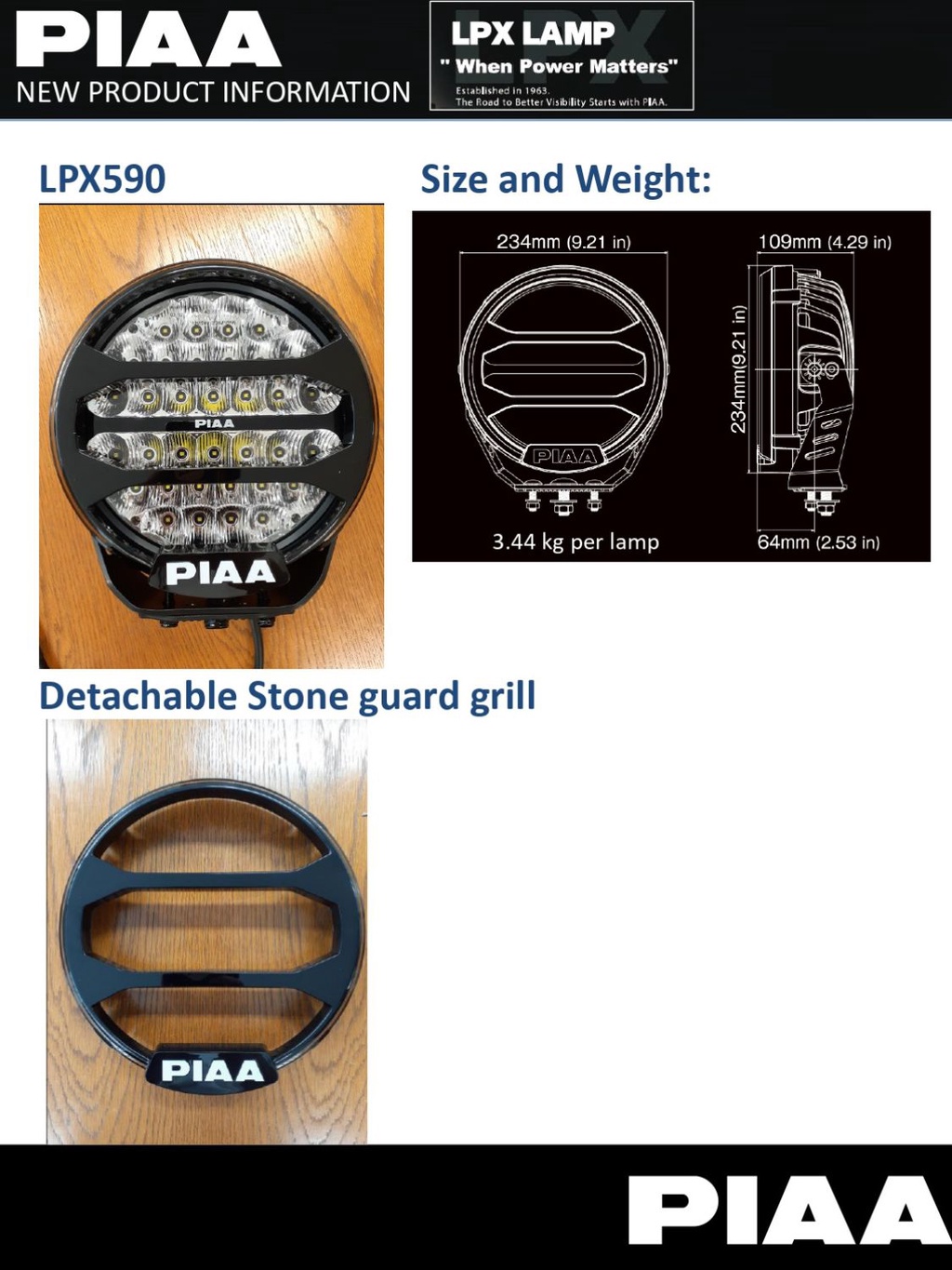 PIAA LPX570 DKX575E 7" White LED Driving Beam Kit | Shopee Malaysia