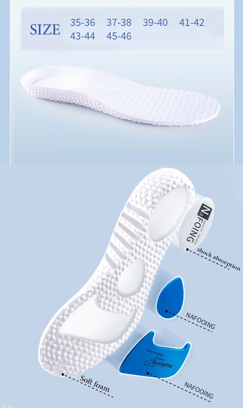 Running Insoles for Shoes Sole Orthotic Insole Arch Support Flatfoot ...