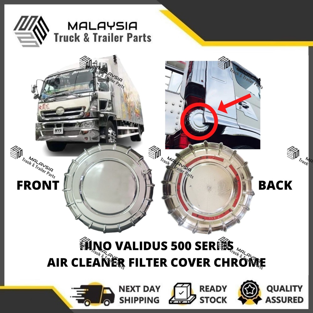 HINO VALIDUS 500 SERIES AIR CLEANER FILTER COVER CHROME LORI LORRY ...