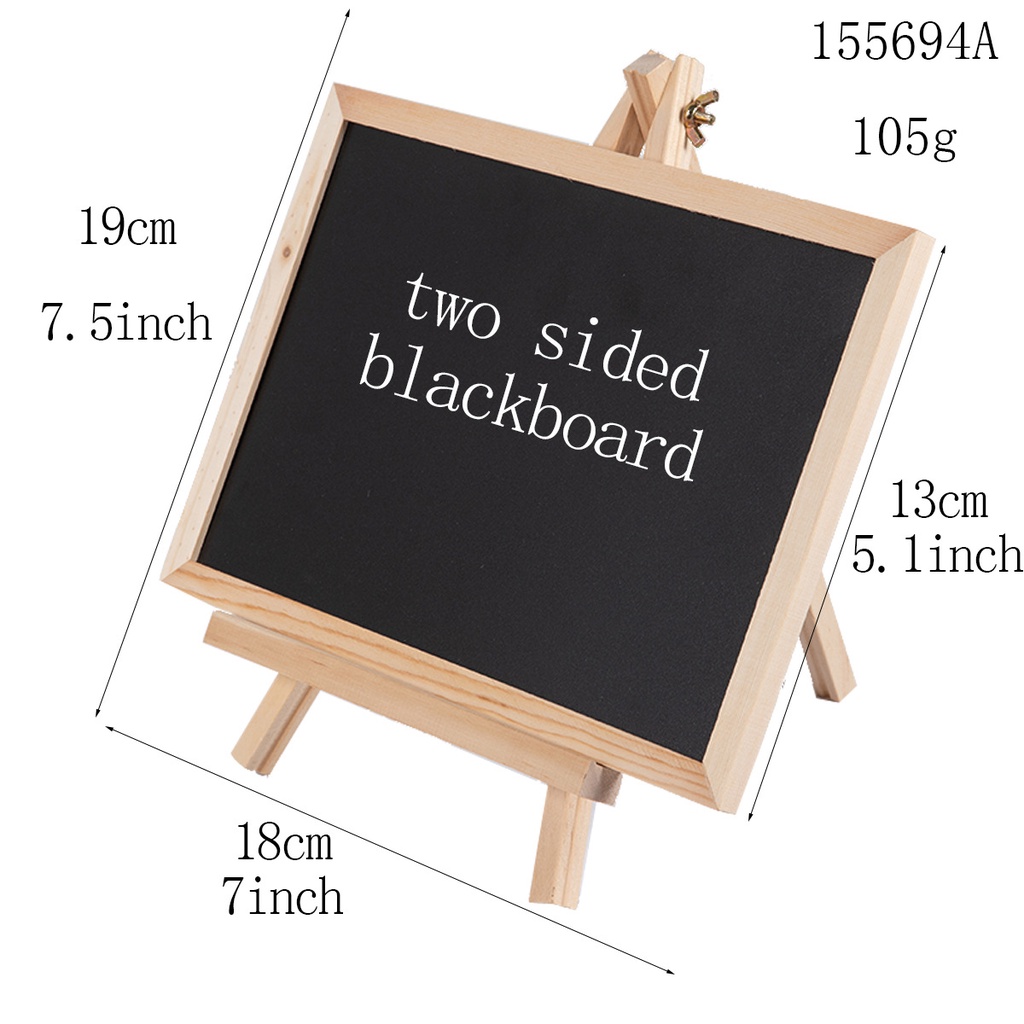 Double-Sided Blackboard Wooden Bar Small Event Prompt Sign Milk Tea ...