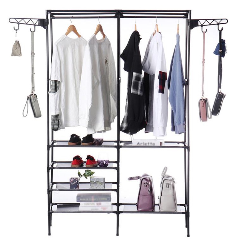 DIY Multifunctional Stainless Steel Wardrobe Multi Layer Hanging ...