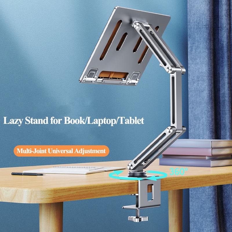 OATSBASF 360°Rotatable Laptop Stand Clamp Tablet Hightening Support ...