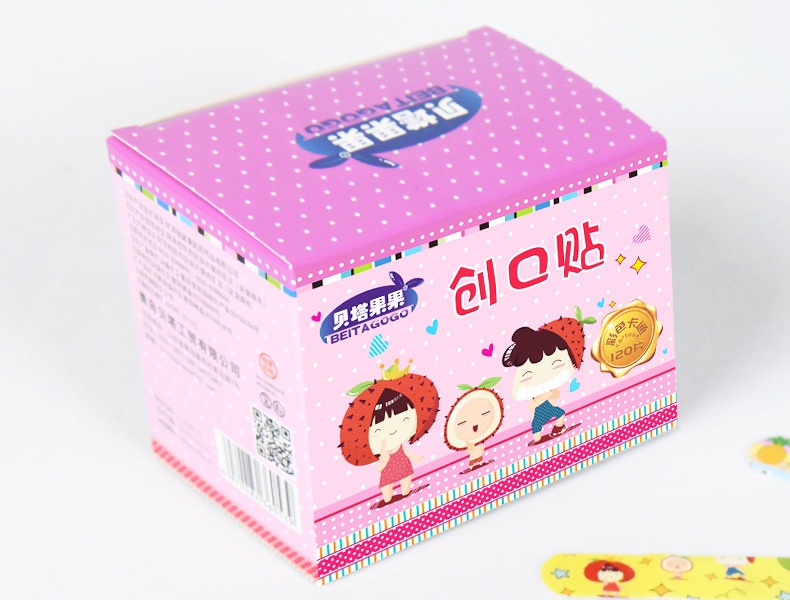 120 Pcs/Box Kids Korean Breathable Waterproof Finger Bandage Tape Wound ...