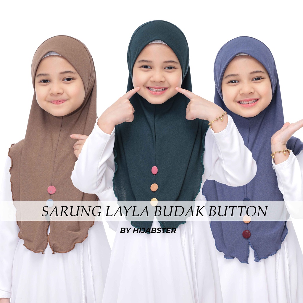 NEW SARIMA LAYLA BUDAK BUTTON / TUDUNG SARUNG BUDAK LAYLA BUTANG / ANTI ...