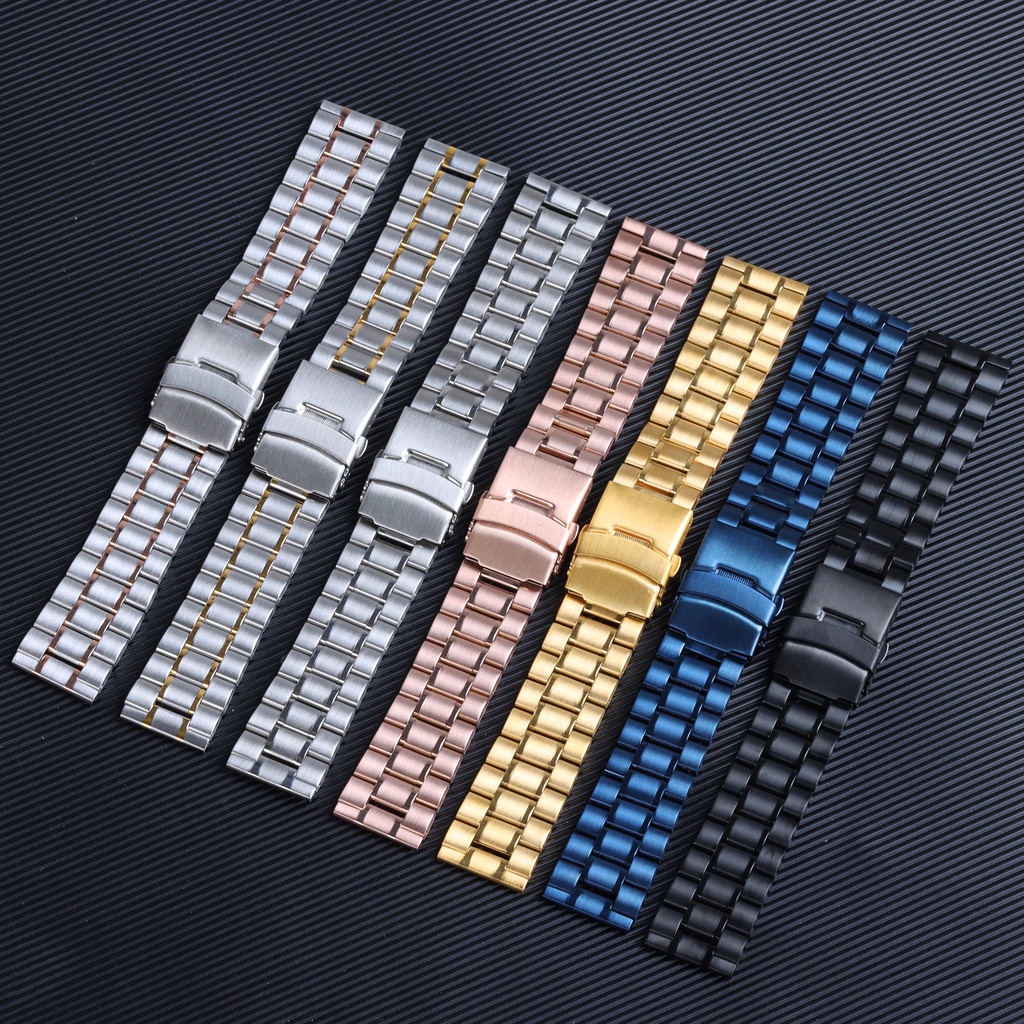 Arc Flat Universal Stainless Steel Watch band 18mm 20mm 22mm 24mm ...