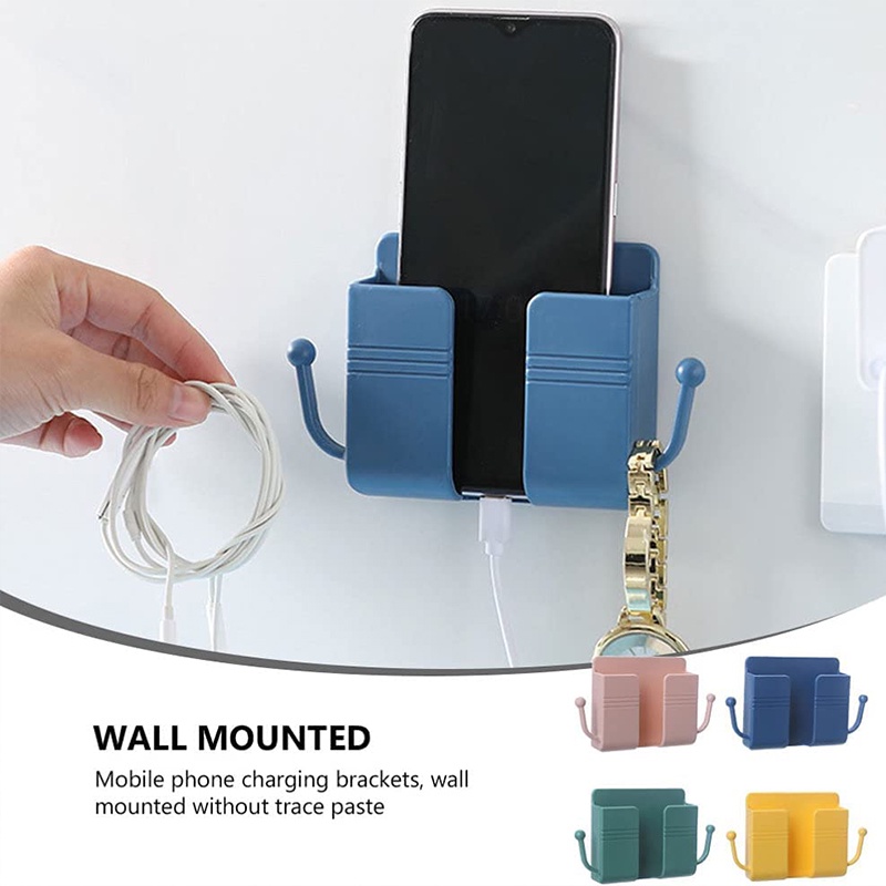 Multifunction Phone Hanging Holder Self Adhesive Remote Control Bracket ...