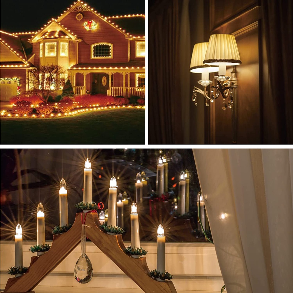 Vitange E12 E14 E27 LED Edison Bulbs 1W 2W 3W 4W 6W 8W LED Filament Bulb C7 T22 C35 A19 G40 G80 ...