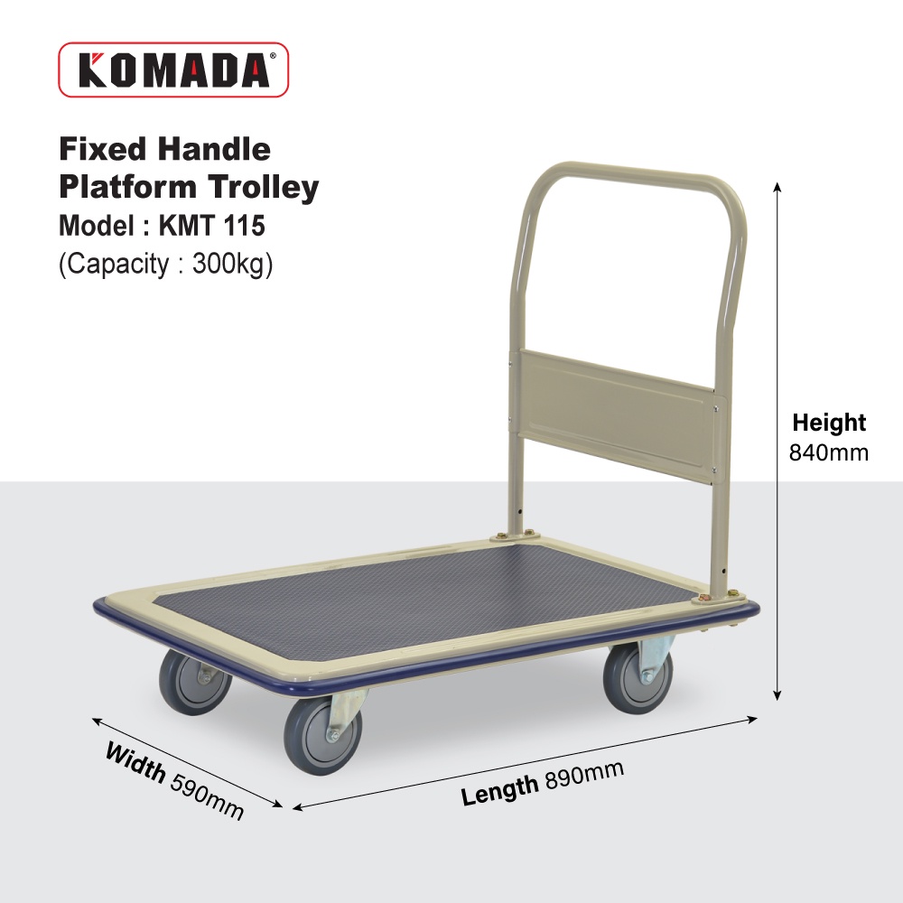 TTF Rack™ (KMT Series) KOMADA 300KG Foldable Handle Platform Trolley ...