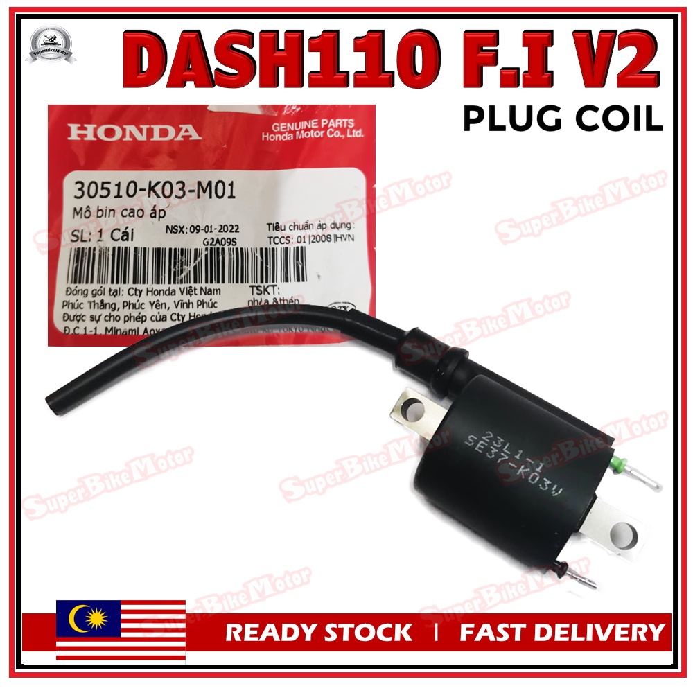 HONDA WAVE DASH 110 F.I V2 / ALPHA V5 - 100% ORIGINAL HONDA Plug Coil ...