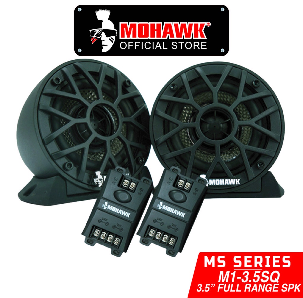MOHAWK M1 Series M1-3.5SQ Full Range With Bass Car Speaker ( 3.5 Inch ) | Shopee Malaysia