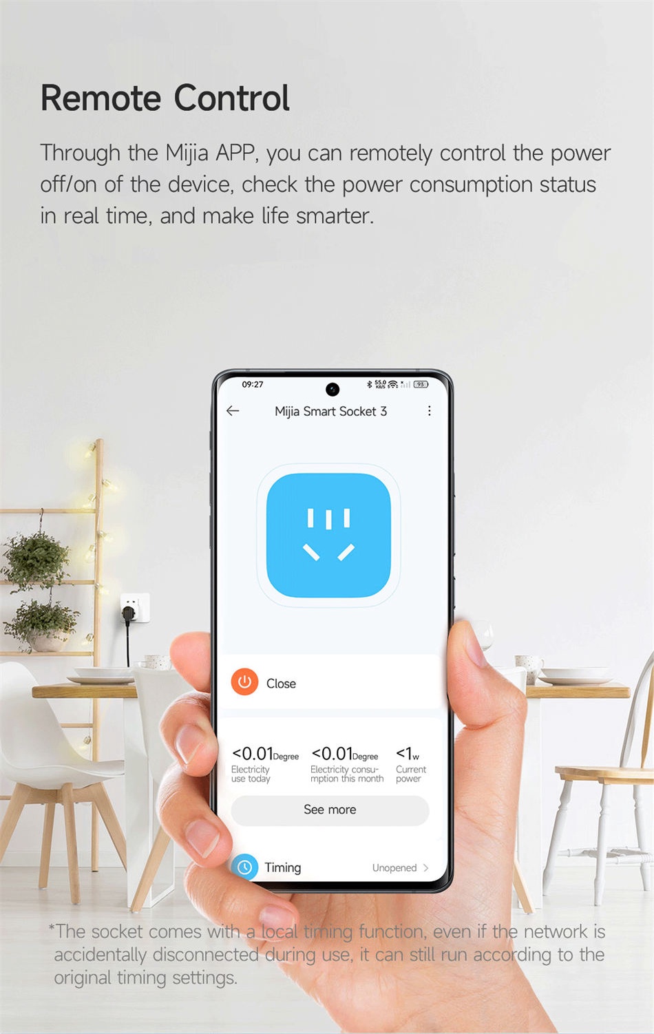 (Chinese version) Xiaomi Mijia Smart Socket 3 WIFI Power Statistics ...