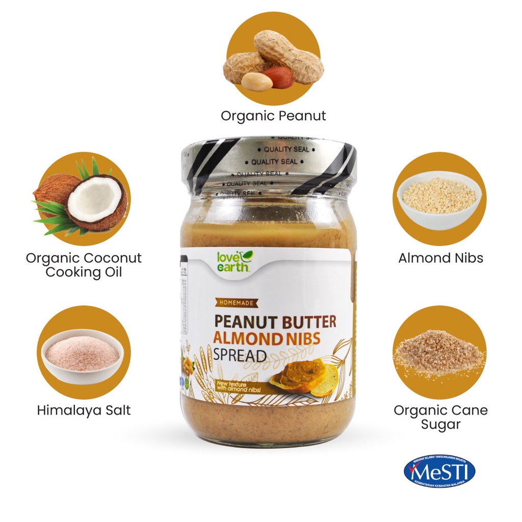 Hazelnut Chocolate Spread/ Pistachio Cashew/ Peanut Butter Almond Nibs ...