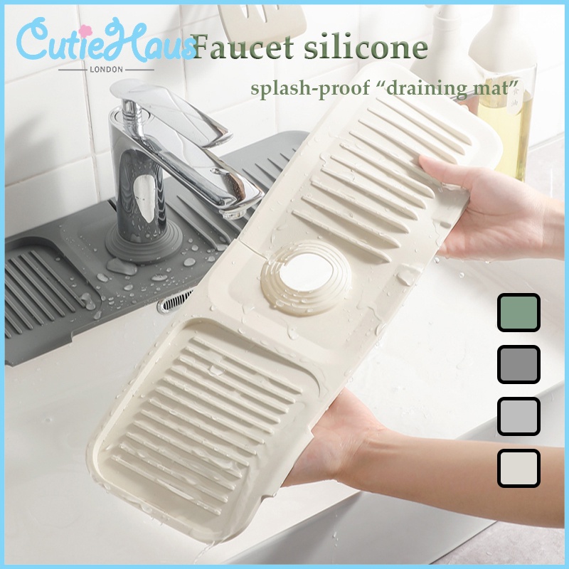Cutiehaus Cross Border Silicone Drain Pad Kitchen Countertop Sink Drain ...