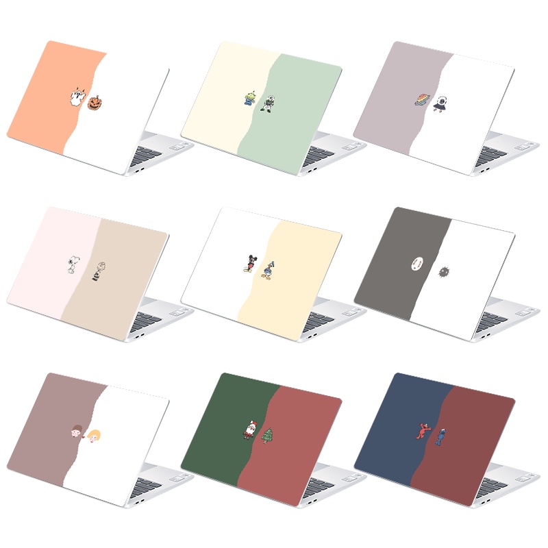 DIY Plain Cartoon Cover Laptop Sticker Laptop Skin 10" 11" 12" 13.3" 14 ...