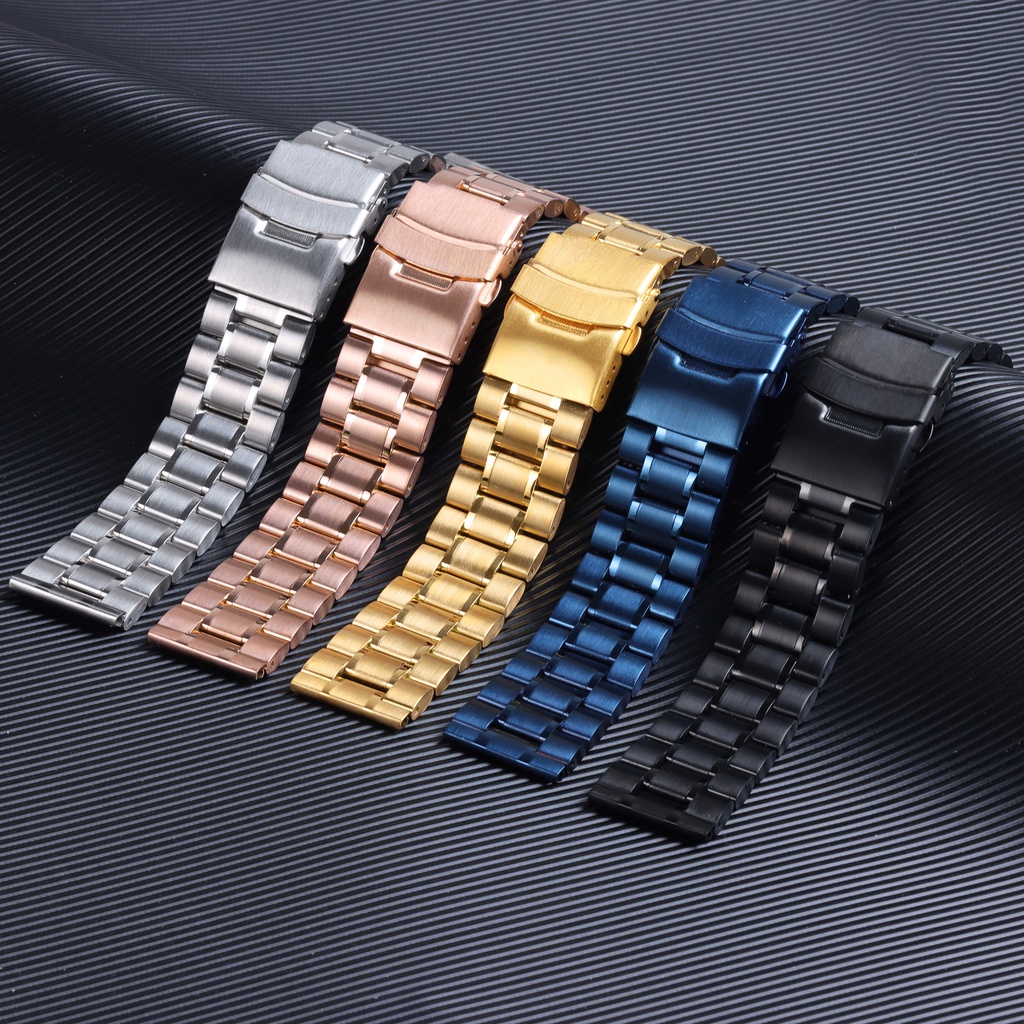 Arc Flat Universal Stainless Steel Watch band 18mm 20mm 22mm 24mm ...