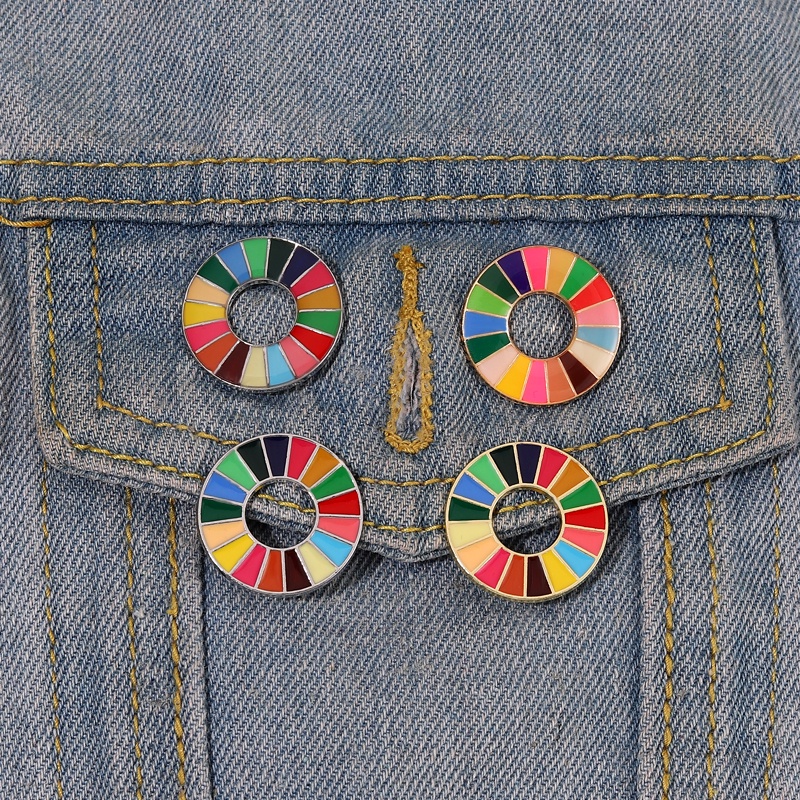 Creative Sustainable Development Goals Enamal Pin United Nations SDGs ...