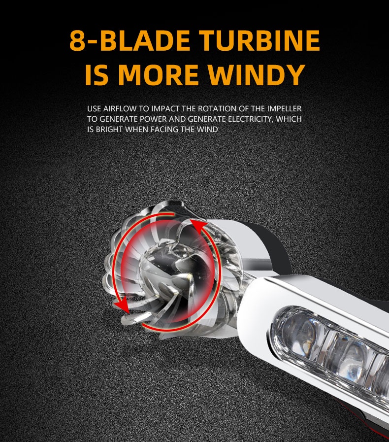 1/2 Pcs Car Wind Energy LED DRL Blue White Lamp Strip Headlight Auto ...