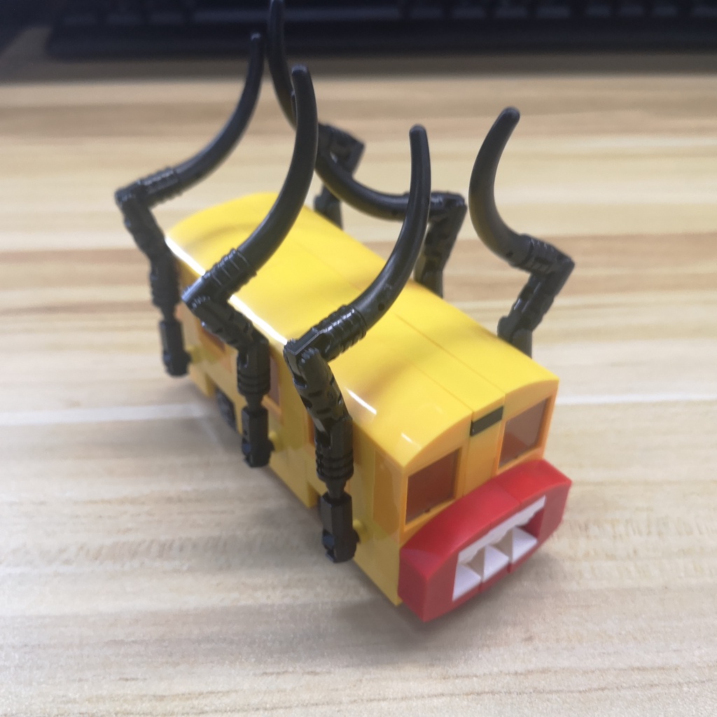 Buildmoc Horror Game Choo-Choo Charles Model Charles Little Train Thomas Spider Train building ...