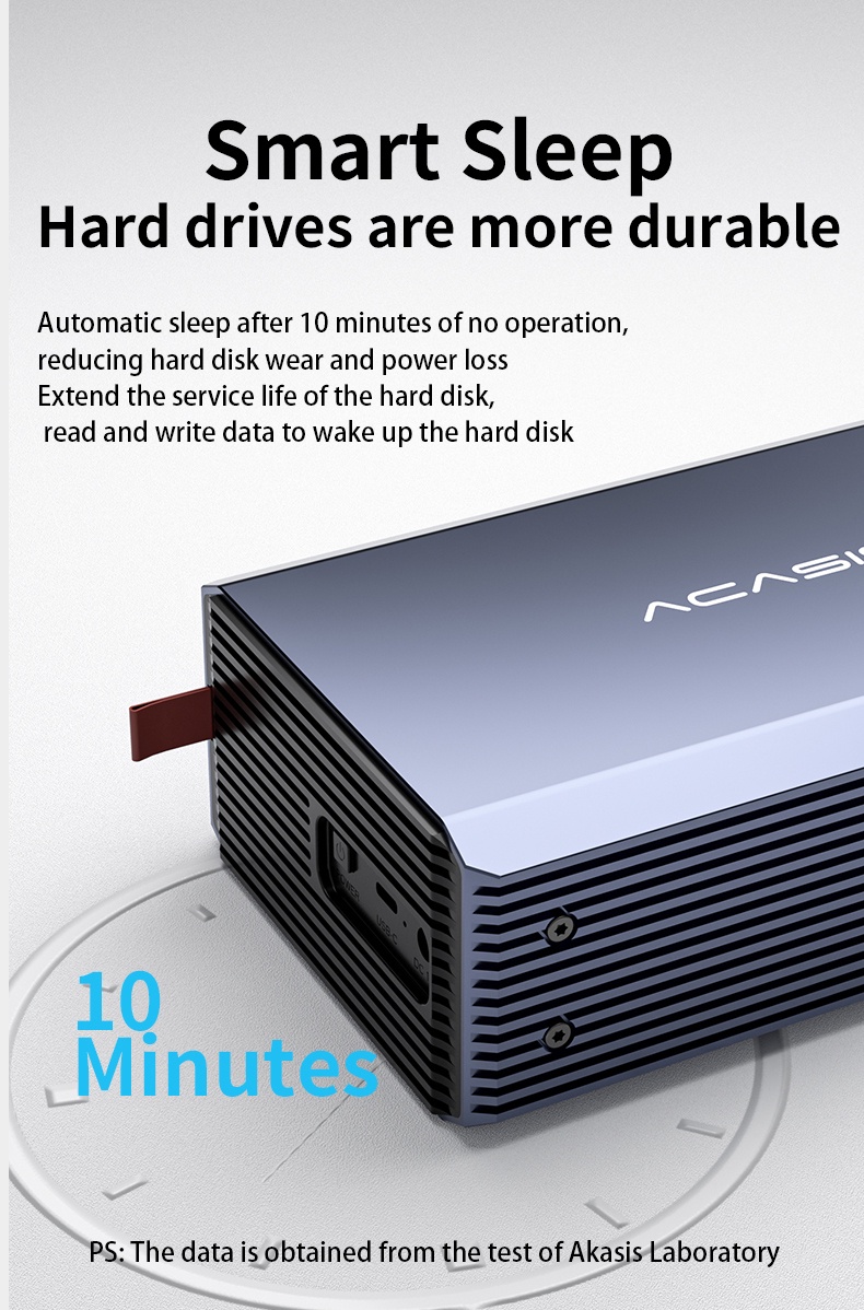 ACASIS 2.5/3.5 Dual Bay SATA To USB 3.0 HDD Enclosure Array Desktop ...