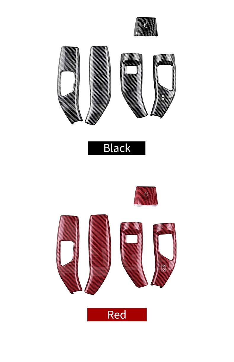Carbon Fiber Car Wiper Gear Shift Rod Cover For Mercedes Benz C Class
