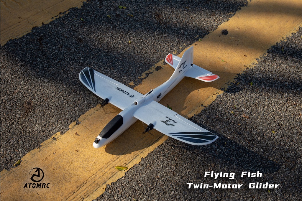 ATOMRC Fixed Wing Flying Fish 650mm Wingspan FPV Aircraft RC Airplane ...