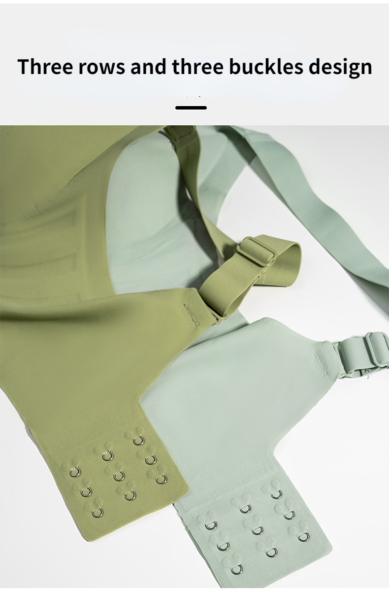 Women's Bra Seamless Latex Jelly Strip Support Underwear 34-40ABC Cup ...