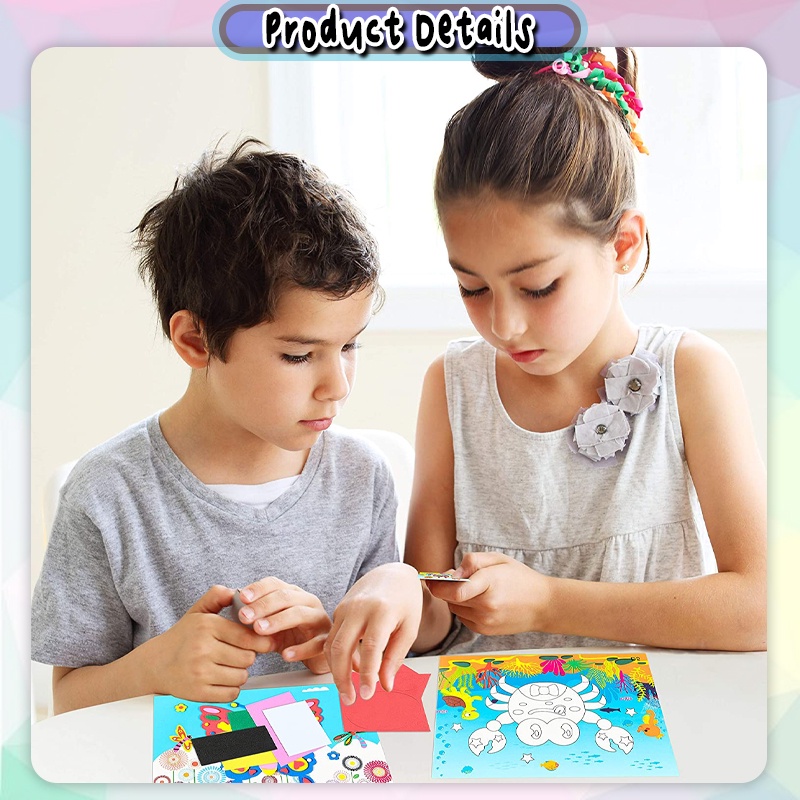 [Little B House] Kid 3D Foam DIY EVA DIY Sticker Art Craft Art Kits Education Toys Door Gift ...