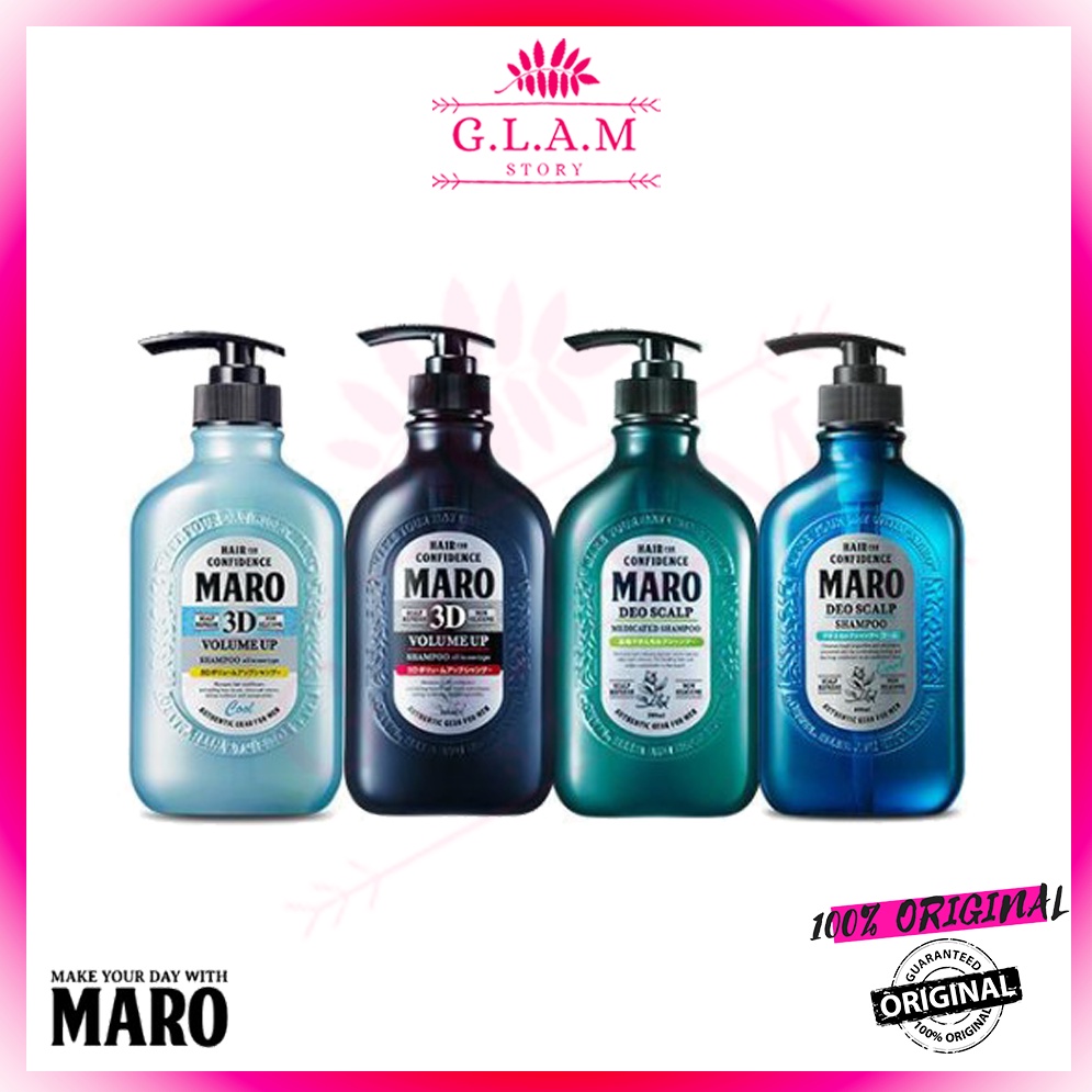 MARO Shampoo Cool 3D Volume Up / Cool Deo Scalp Medicated 400ml / 480ml / Body & Face Cleansing ...