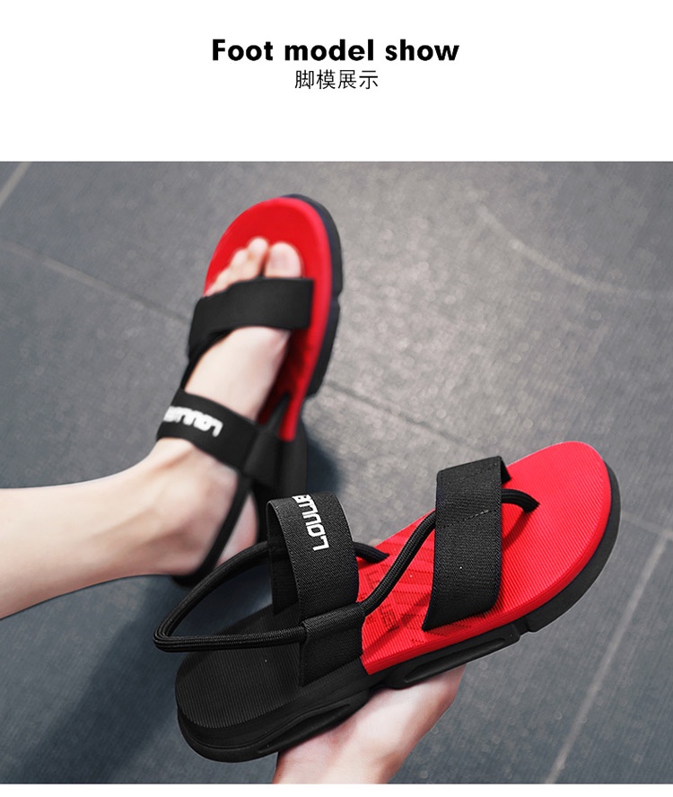 Ready Stock Men Sandal Capal Selipar Lelaki Elastic Rope Strap Sandals ...