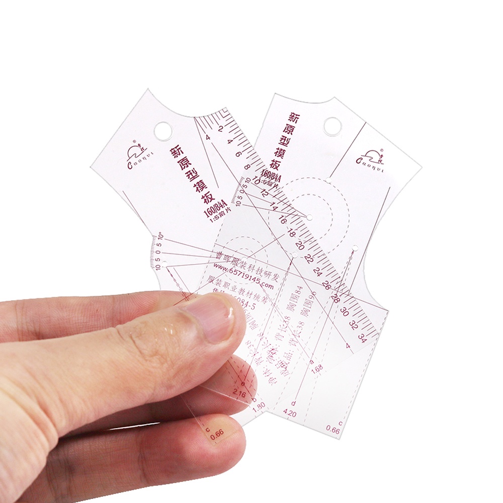 3pcs 1:3/1:5 Fashion Ruler Drawing Tailor Ruler for Clothing Pattern ...