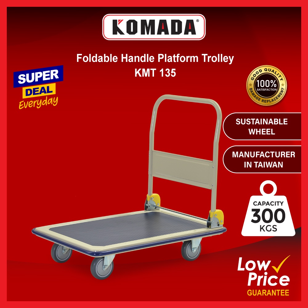 TTF Rack™ (KMT Series) KOMADA 300KG Foldable Handle Platform Trolley ...