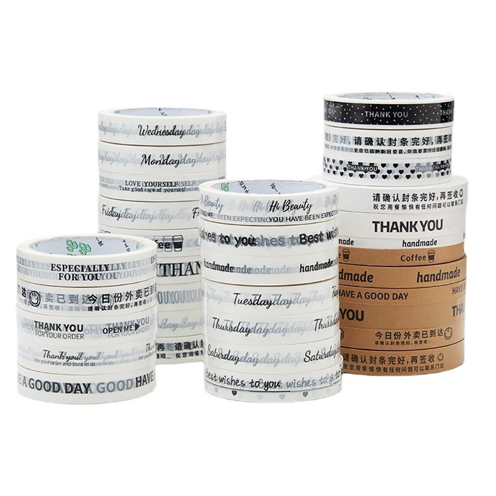 Creative Sealing Tape Self-adhesive Masking Tapes Takeaway Beverage and ...