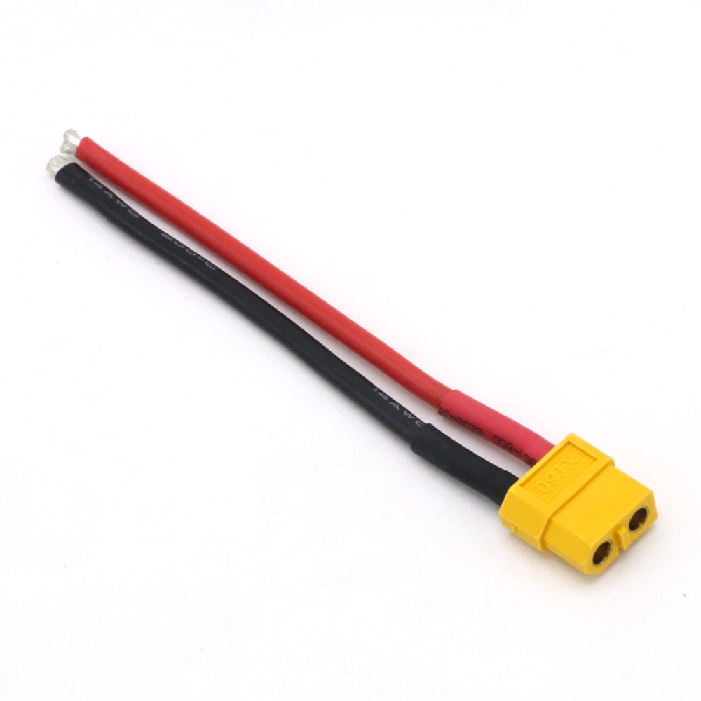 1pcs XT60 XT 60 Female Male Extended Cable 10CM 14AWG Silicone Cable ...