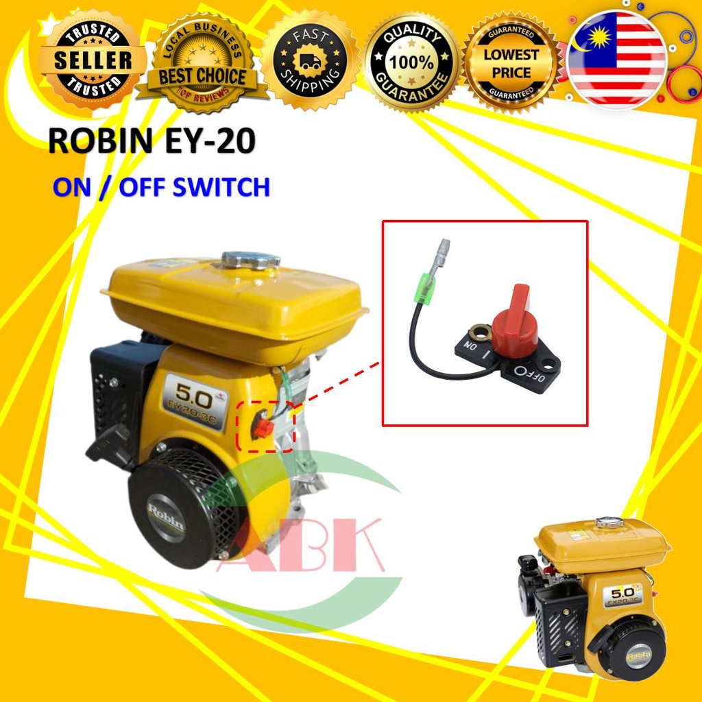 ROBIN EY-20 GASOLINE ENGINE STOP SWITCH ON / OFF | Shopee Malaysia