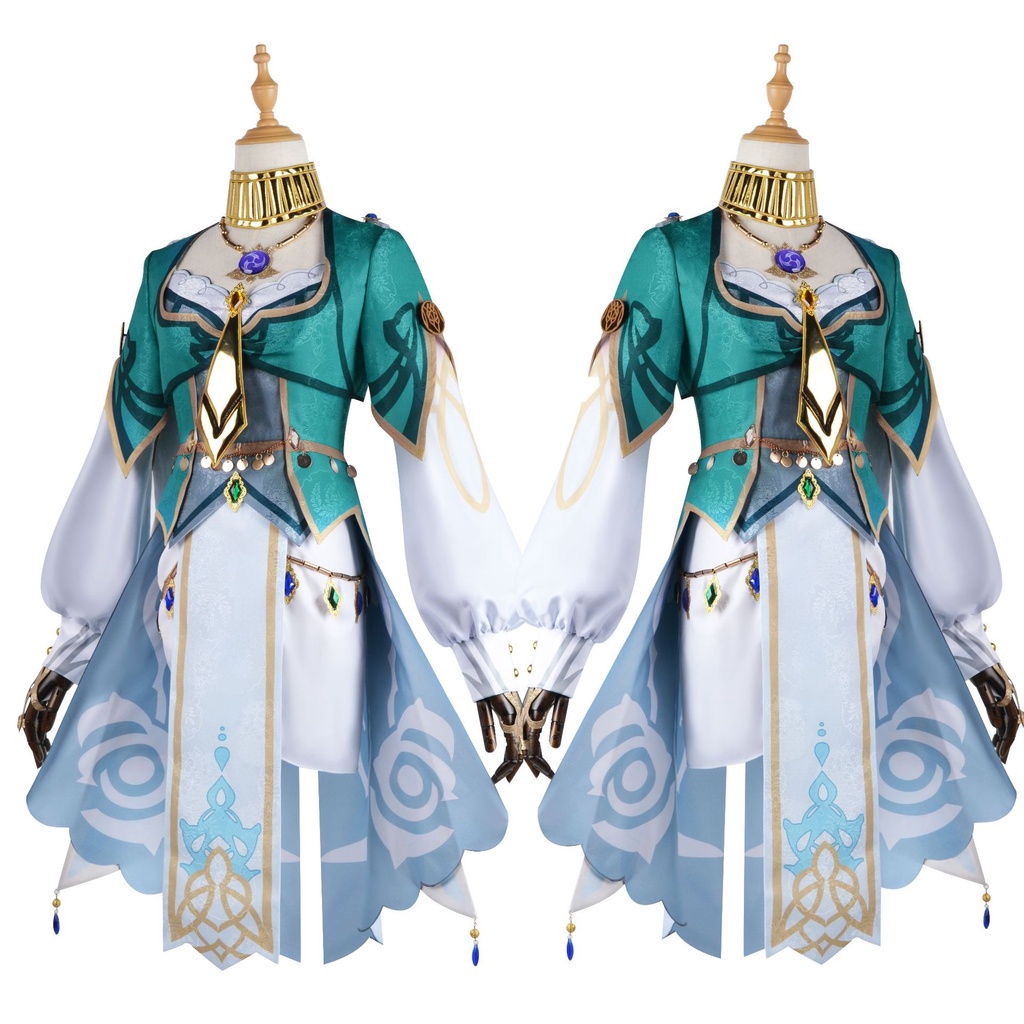 New Genshin Impact Cosplay Lisa Costume Wig Cos Dress Halloween ...