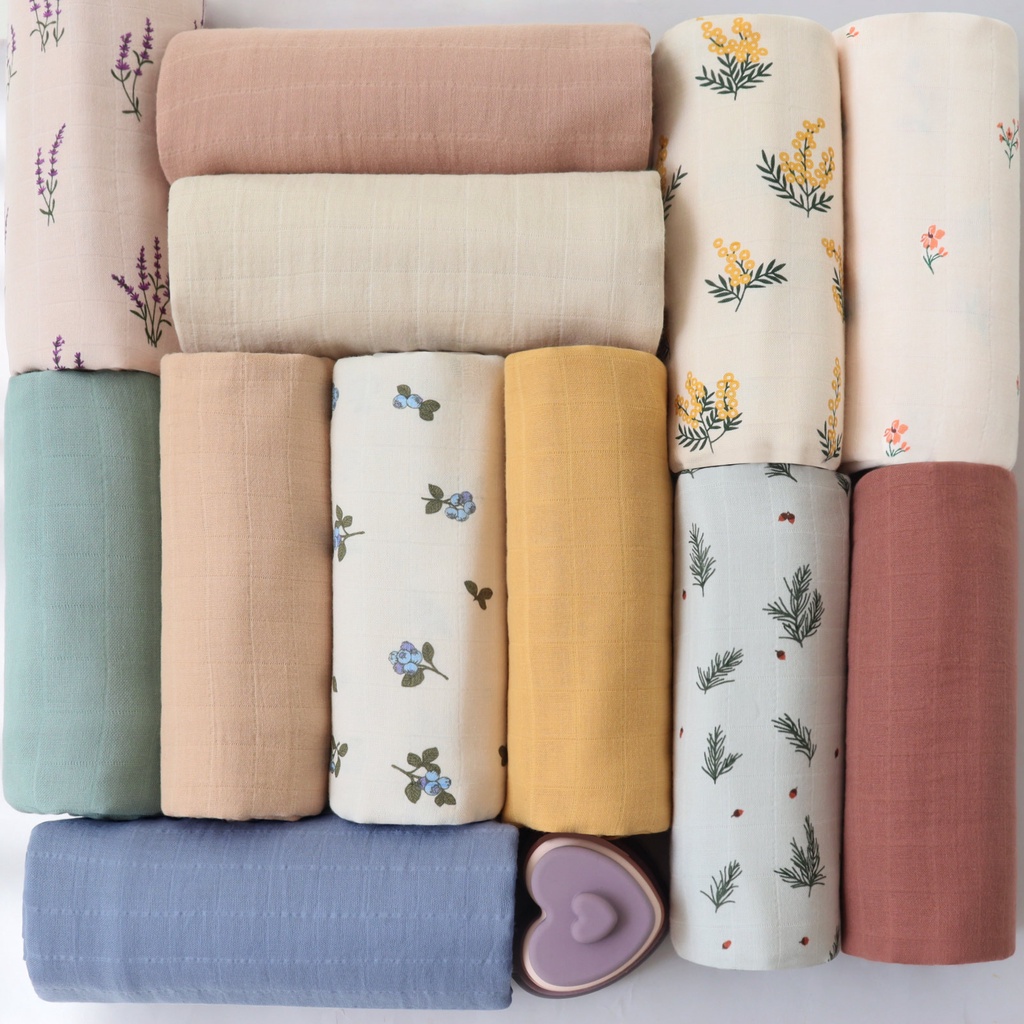 Muslin PREMIUM Bamboo Fiber Cotton Baby Swaddle Wrap Newborn Swaddle ...