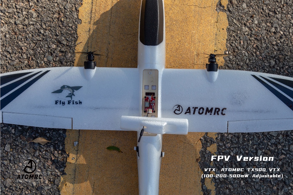 ATOMRC Fixed Wing Flying Fish 650mm Wingspan FPV Aircraft RC Airplane ...