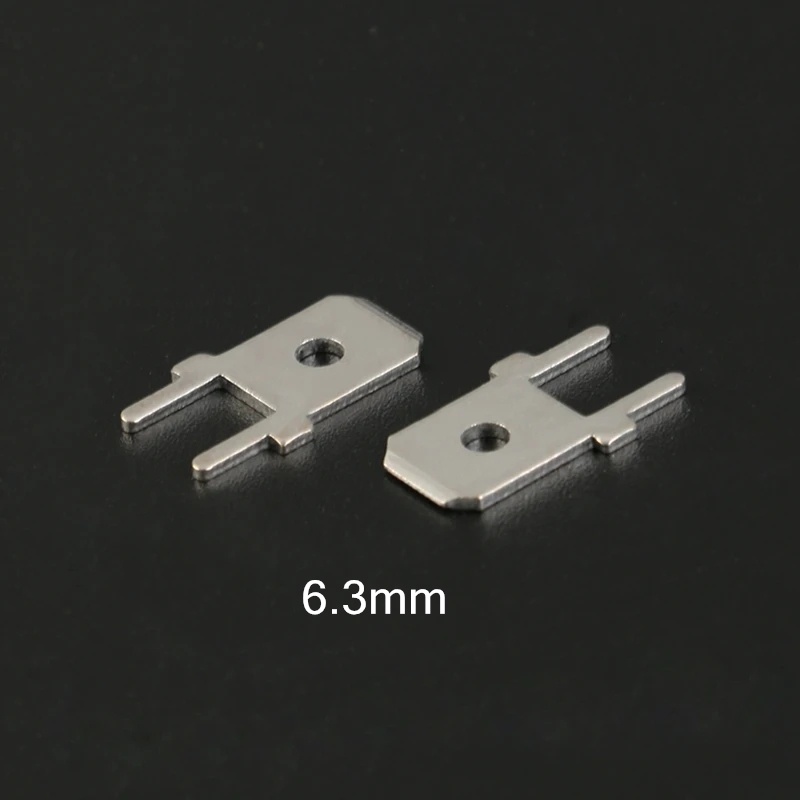 50pcs 2.8/4.8/6.3MM Inserts Plug male Terminal PCB Solder lug thickness ...