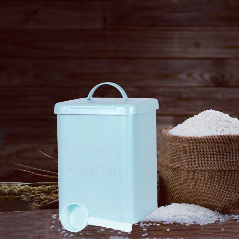 【i.Rumah】Detergent storage box with lid and scoop Multipurpose Washing ...