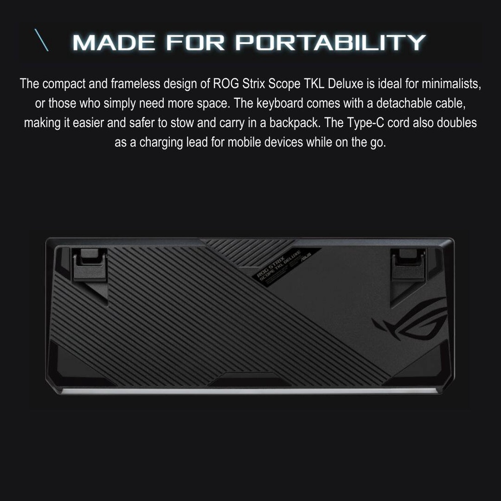 ASUS ROG Strix Scope TKL Deluxe (X801) - wired mechanical RGB gaming ...