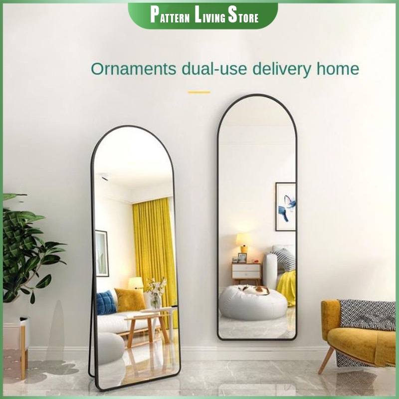 PATTERN Full Length Arch 160cm x 60cm Stand Mirror Cermin Tinggi Besar ...
