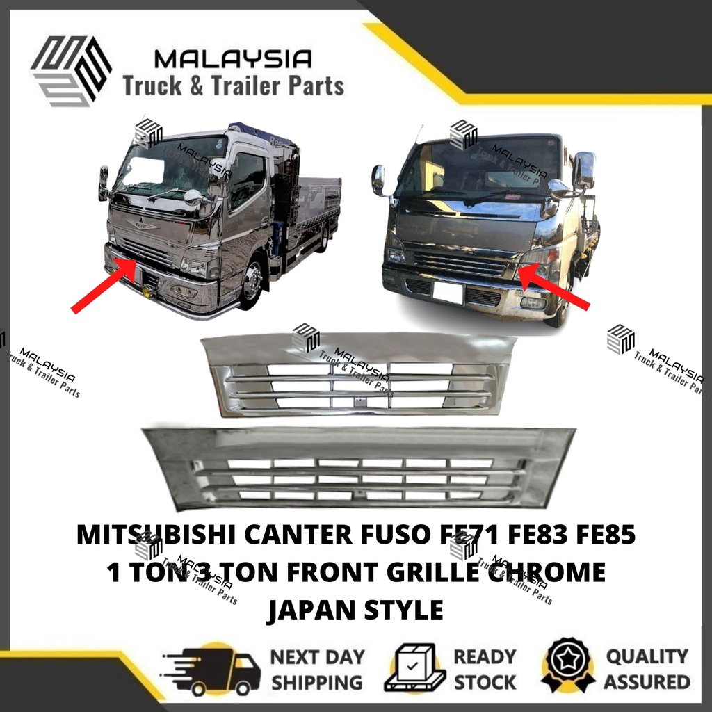 MITSUBISHI CANTER FUSO FE71 FE83 FE85 1 TON 3 TON FRONT GRILLE CHROME ...