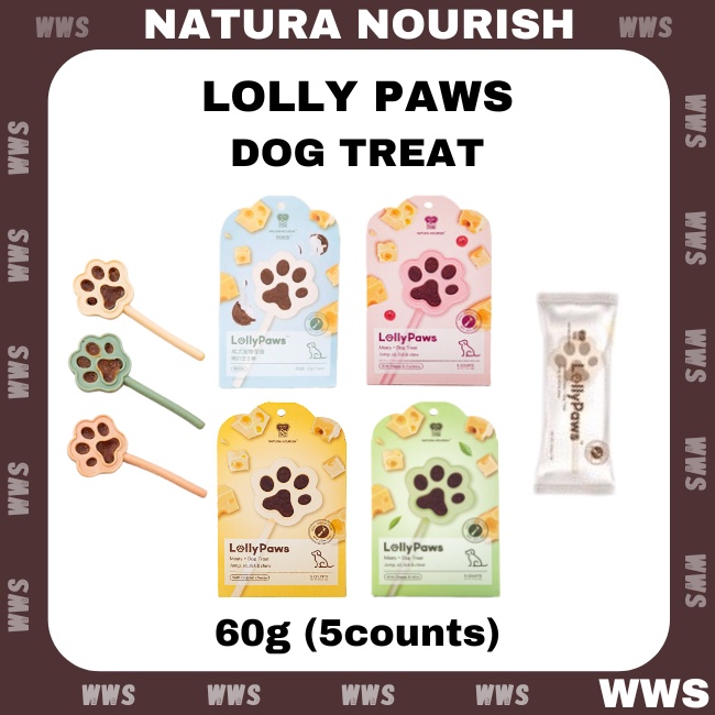 Natura Nourish Lolly Paws Dog Treat # Cheese # Adult Dog # 5 Counts ...