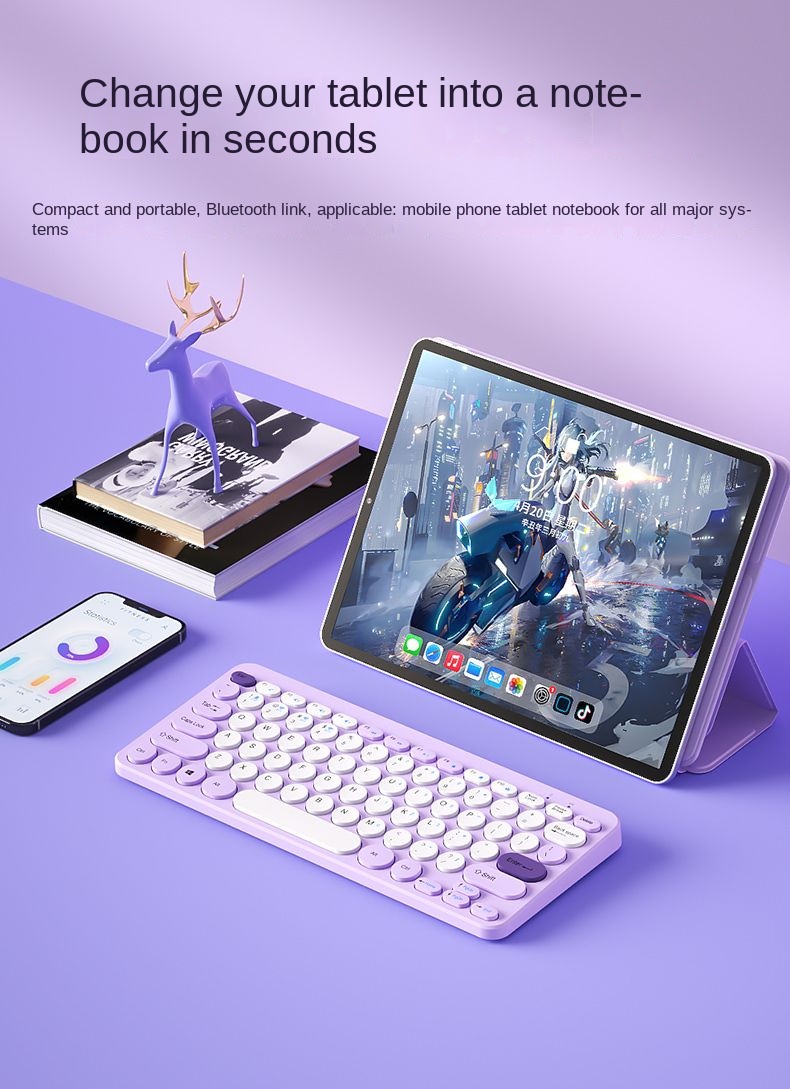 [Lychee Gaming] Bluetooth+2.4g usb wireless keyboard and mouse set ...